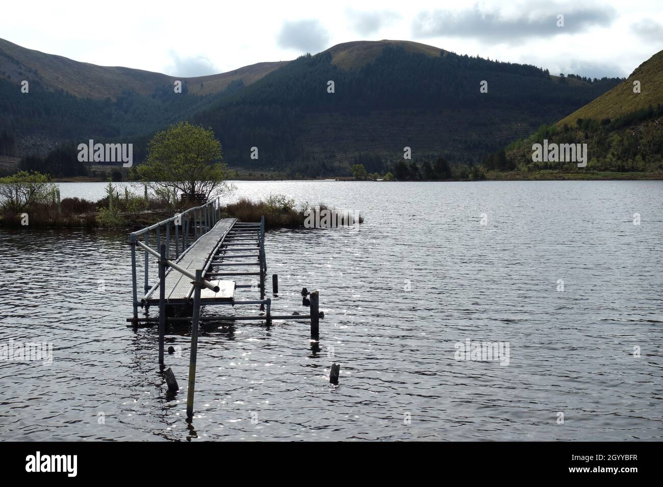 The Wainwright 'Gavel Fell' from Cogra Moss Angling (Fishing) Reservoir ...