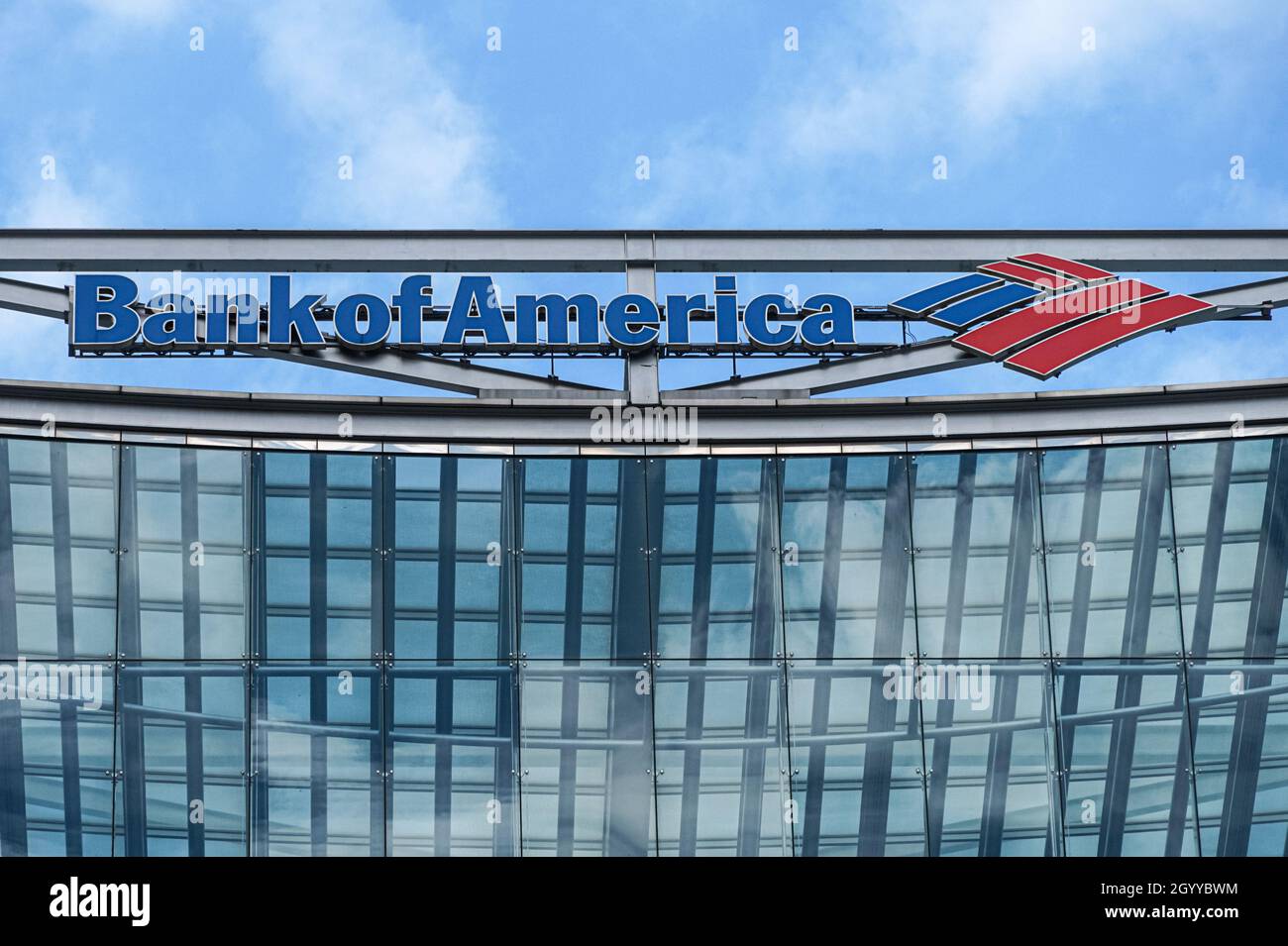 Bank of America offices in Canary Wharf, London, England United Kingdom ...