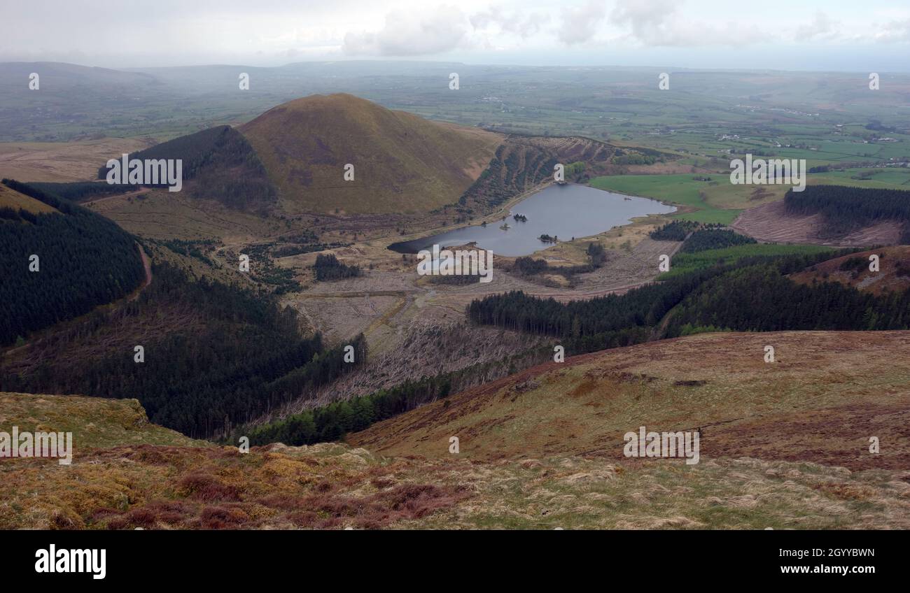 The Birkett 'Knock Murton' (Murton Fell) & Cogra Moss Reservoir from the Wainwright 'Blake Fell ...