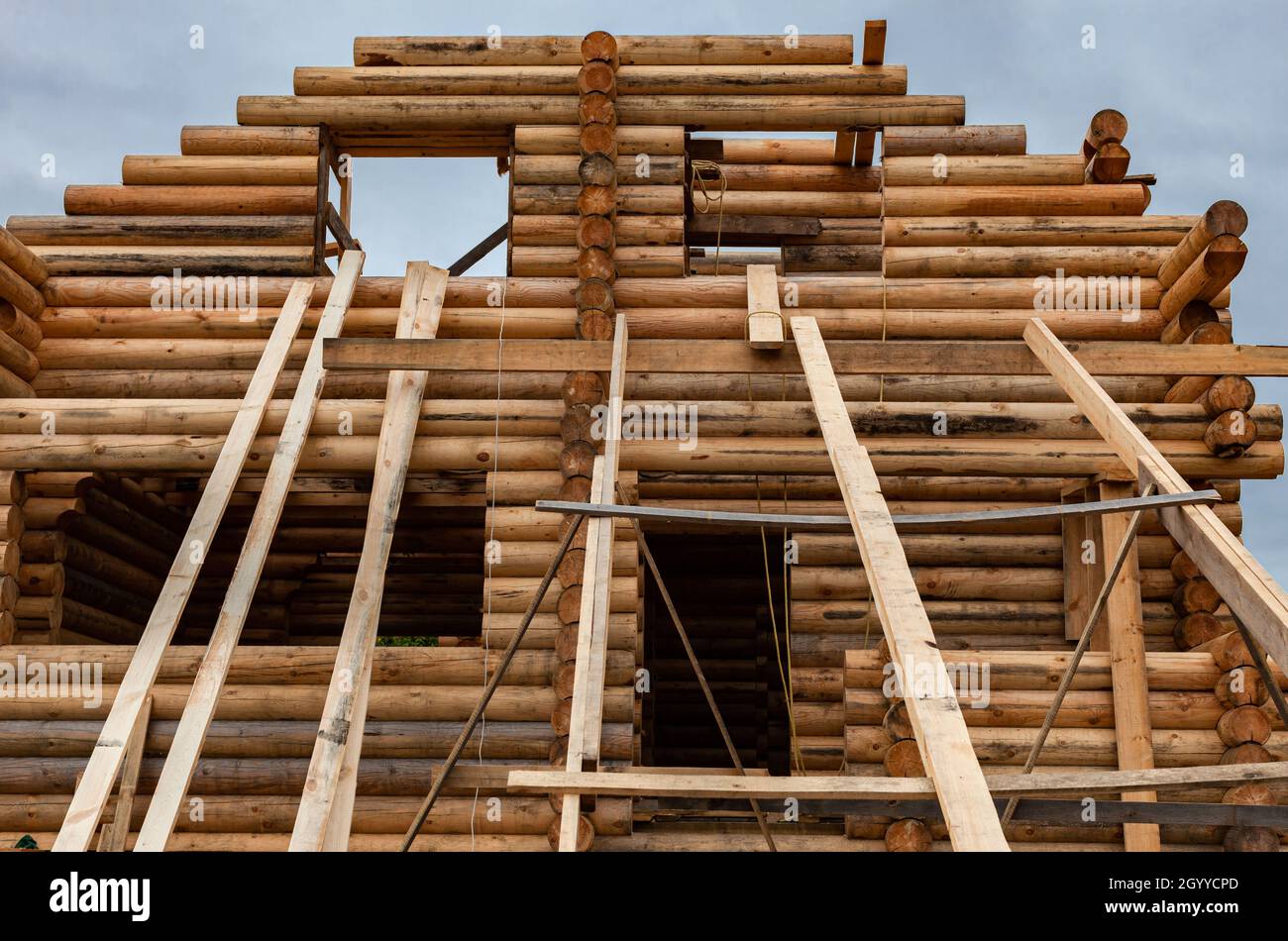 Masonry walls timber frame construction hi-res stock photography and ...