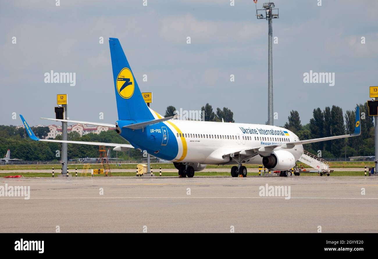Kyiv, Ukraine - June 23, 2020: UKRAINE INTERNATIONAL AIRLINES BOEING ...