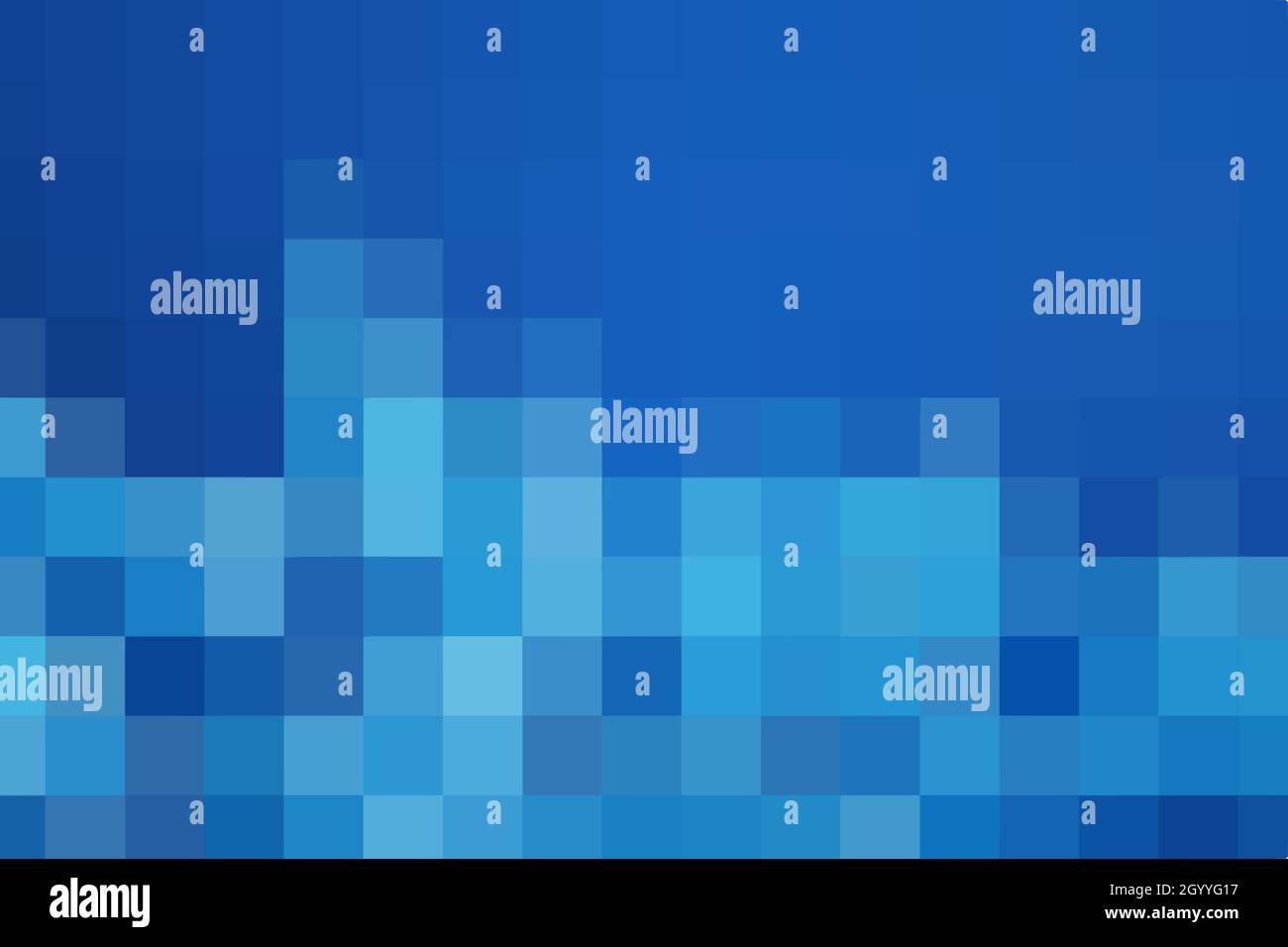 Vector blue background. Geometric texture from blue squares. Abstract ...