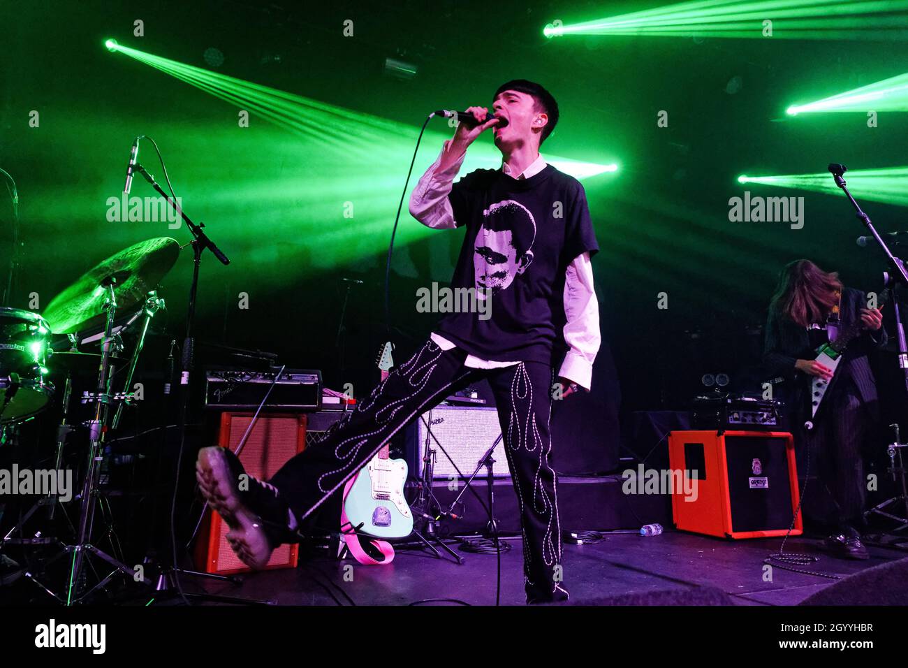 October 9, 2021: Scottish singer Dylan Fraser live at Liverpool Guildof ...