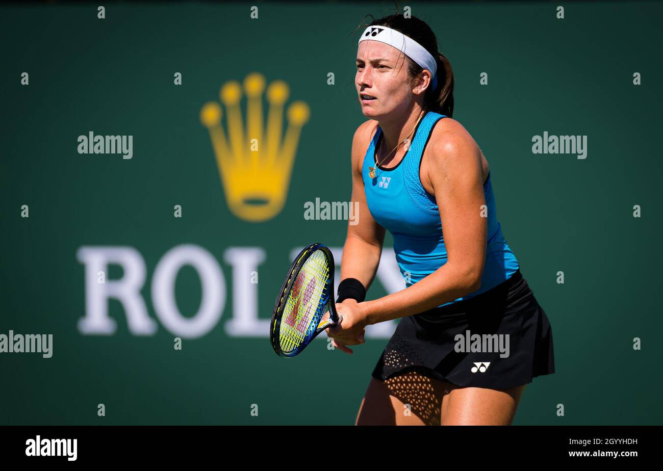 Anastasija Sevastova of Latvia in action during the second round at the ...