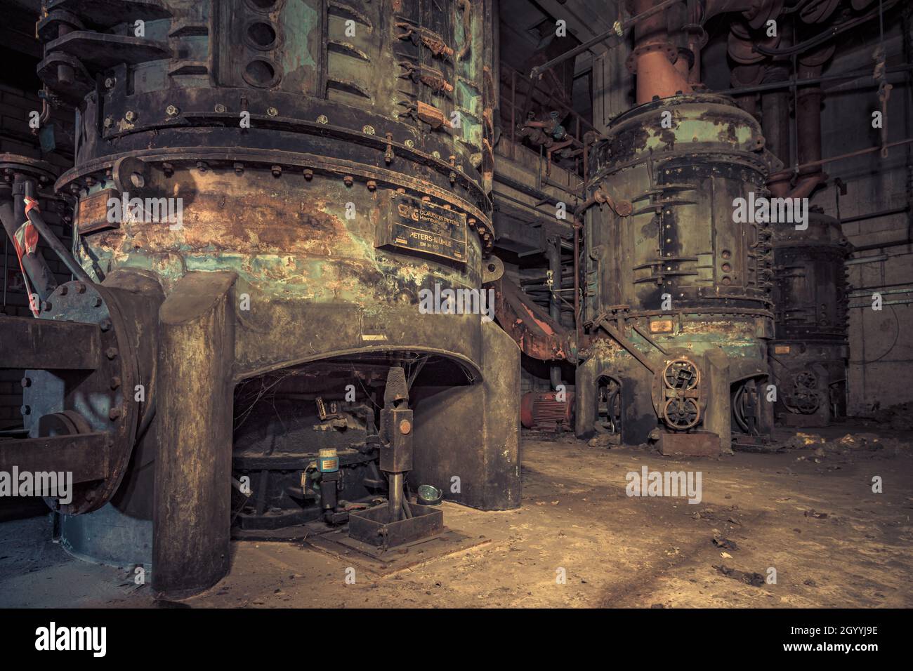 Creepy abandoned industry area with power plant a lost place a decayed ...