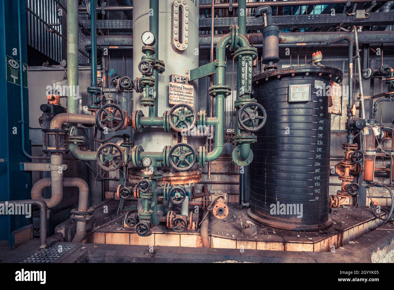 Creepy abandoned industry area with power plant a lost place a decayed ...