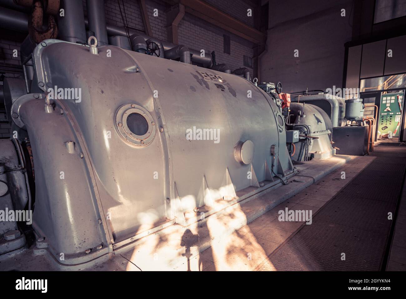 Creepy abandoned industry area with power plant a lost place a decayed ...