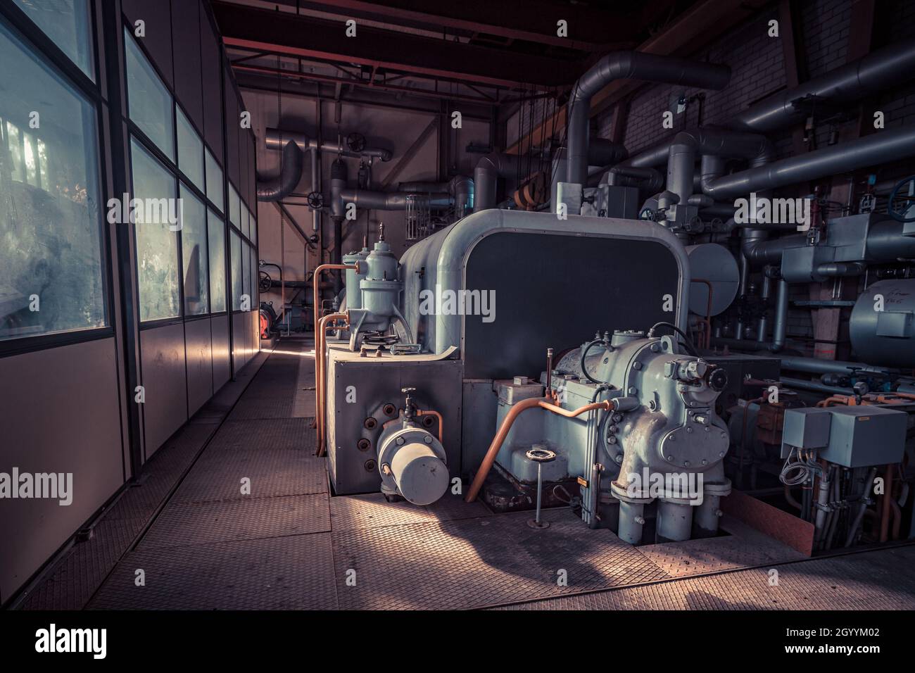 Creepy abandoned industry area with power plant a lost place a decayed ...