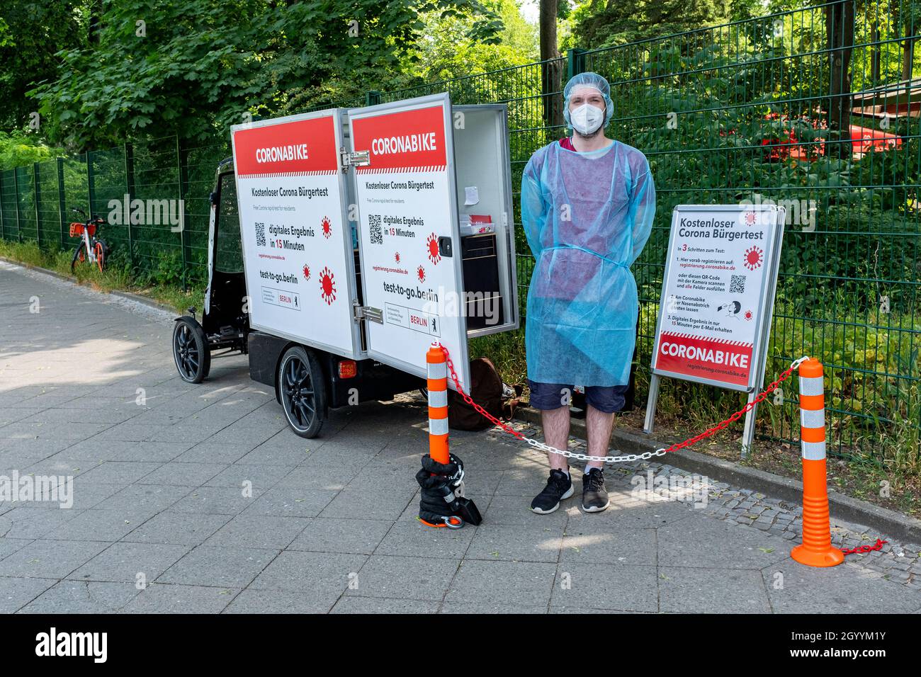 Franskfurt Oder, Germany. Test Policy for Corona in Germany has one ...