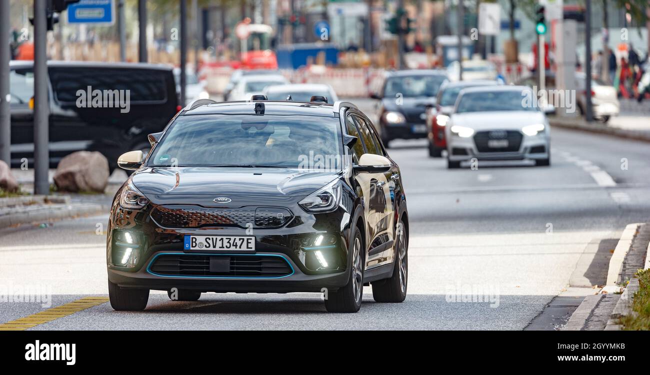 Hamburg, Germany. 10th Oct, 2021. A vehicle from the mobility provider ...