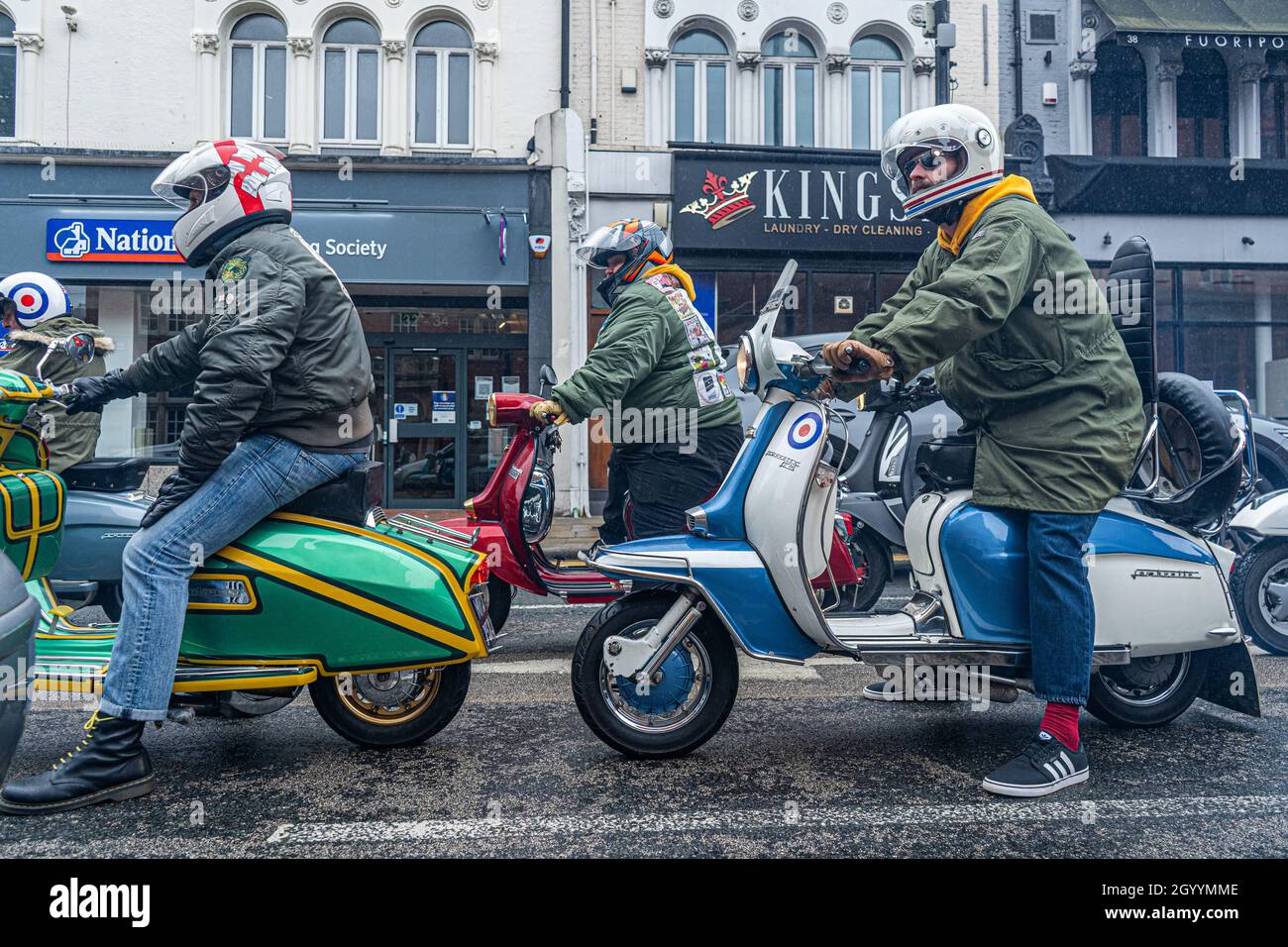 Vespa mods rider hi-res stock photography and images - Alamy