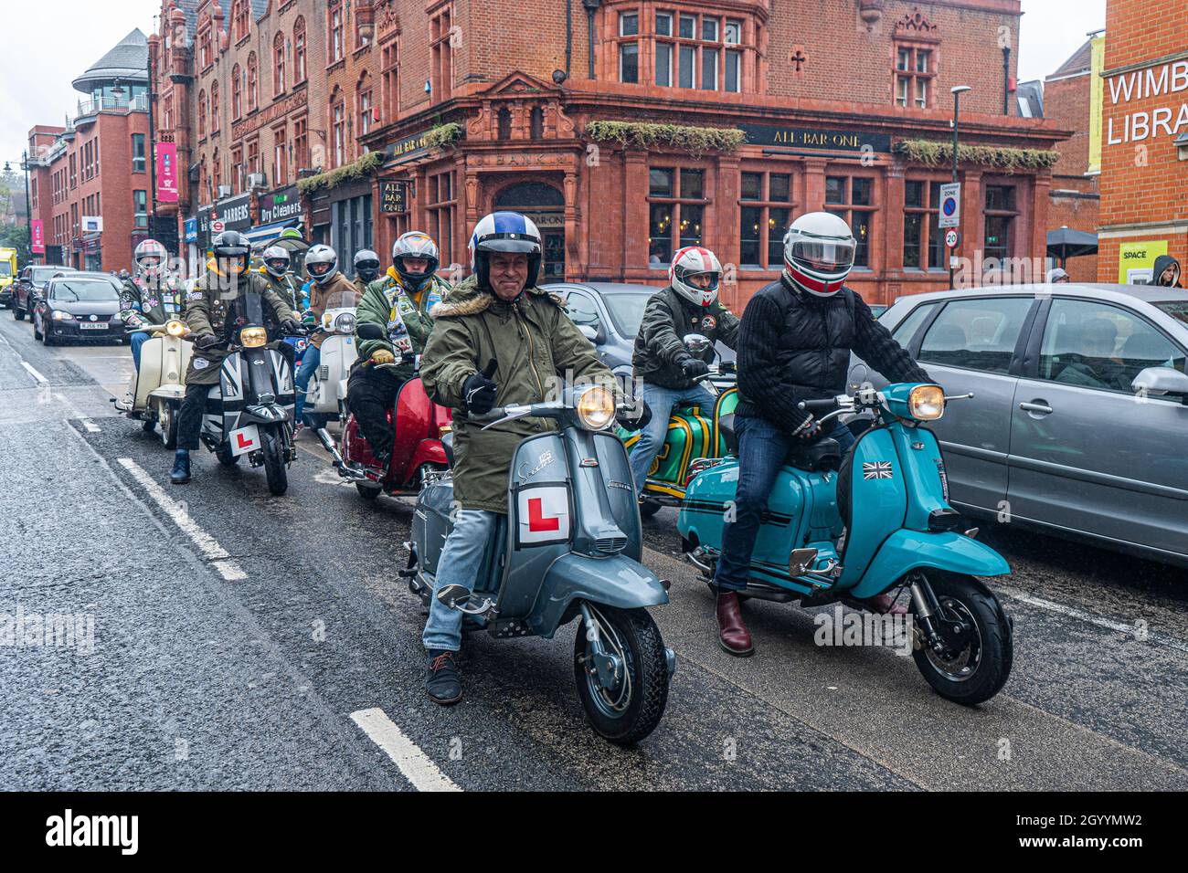 Vespa mods rider hi-res stock photography and images - Alamy