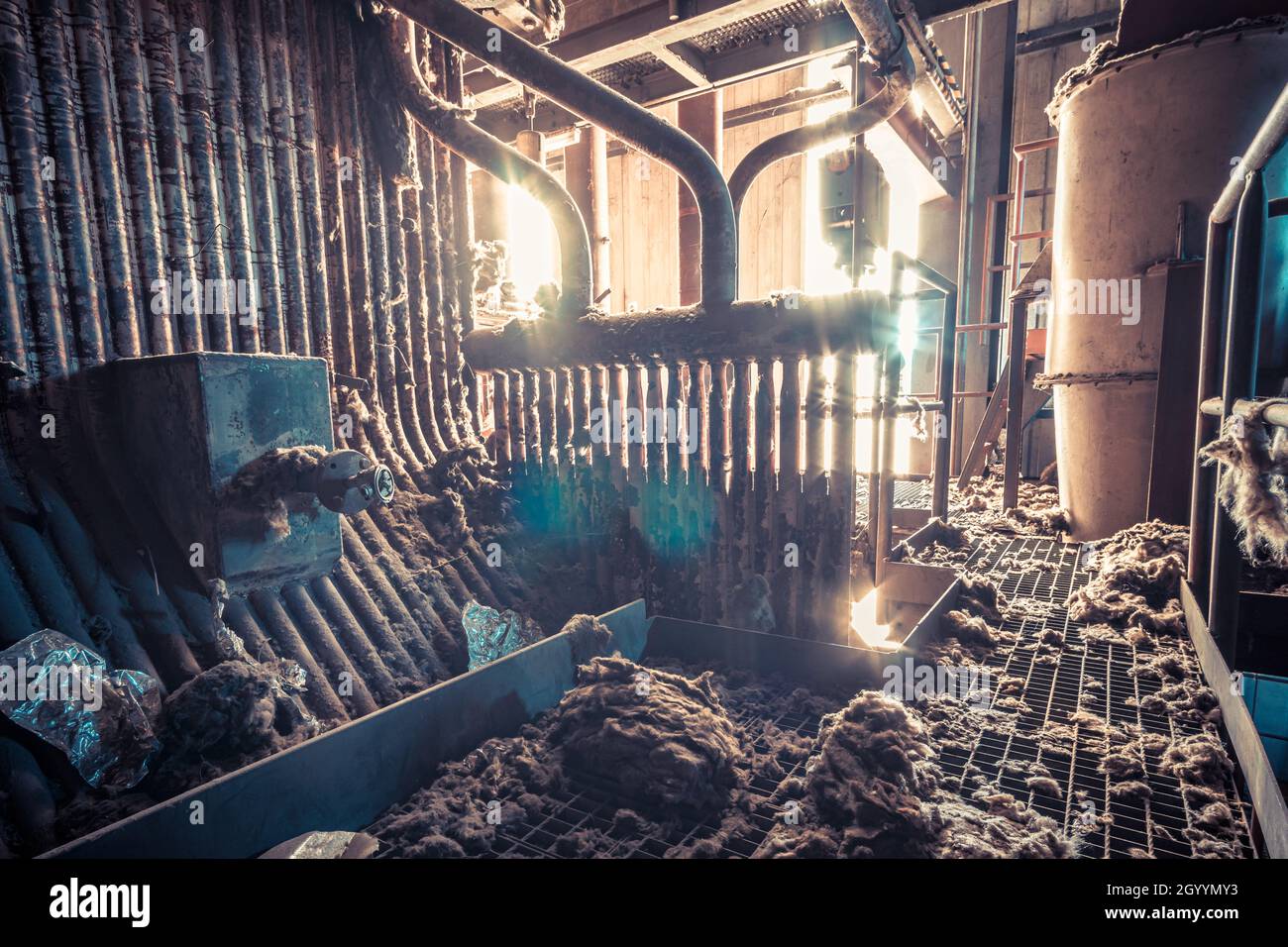 Creepy abandoned industry area with power plant a lost place a decayed ...