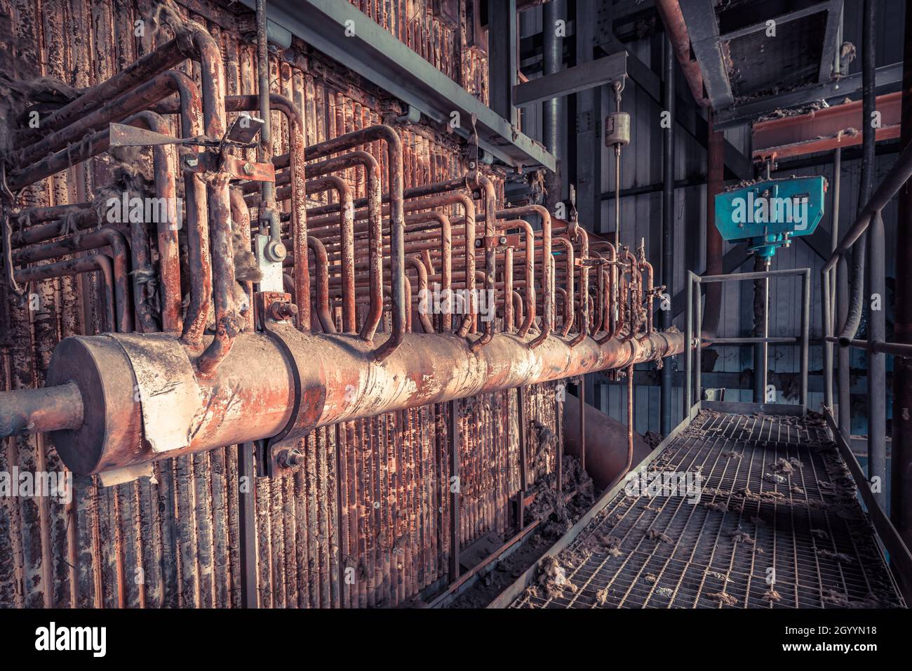 Creepy abandoned industry area with power plant a lost place a decayed ...