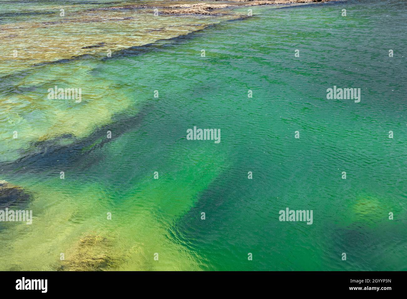 Large rocks under the water in the sea Stock Photo - Alamy