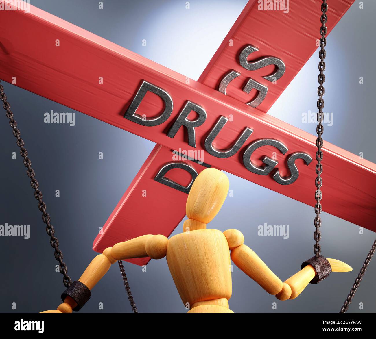 Drugs control, power, authority and manipulation symbolized by control ...