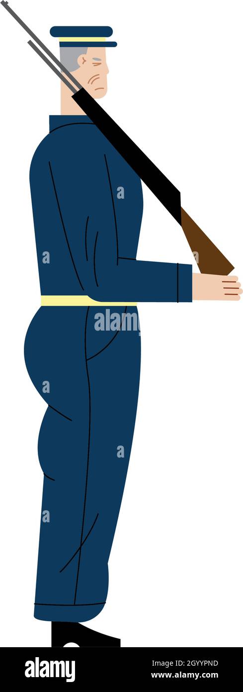 veteran with rifle avatar character Stock Vector Image & Art - Alamy