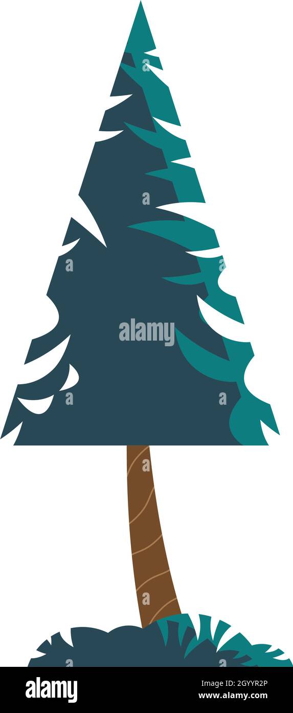 pine tree plant nature icon Stock Vector Image & Art - Alamy