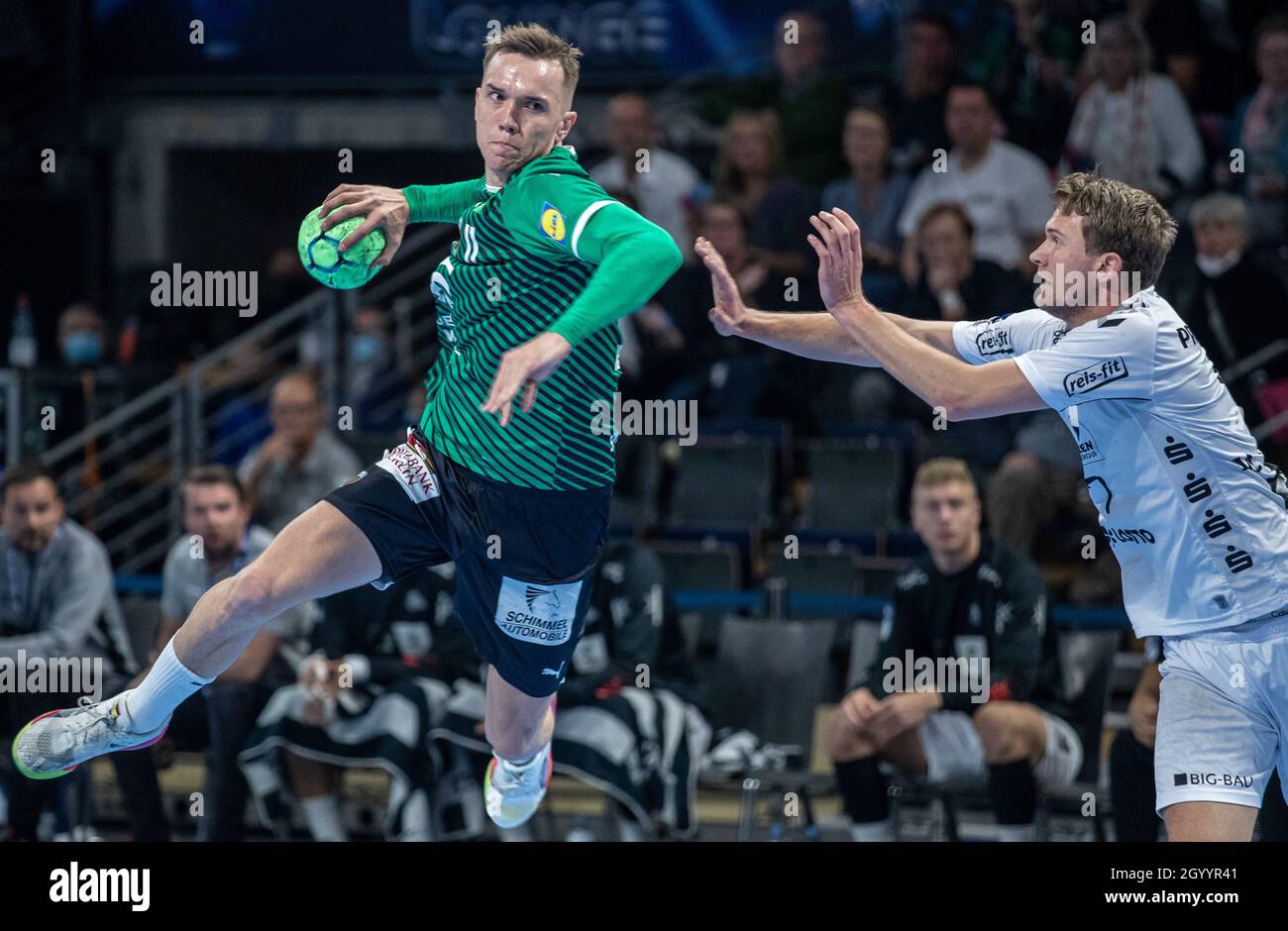Berlin, Germany. 10th Oct, 2021. Handball: Bundesliga, Füchse Berlin ...
