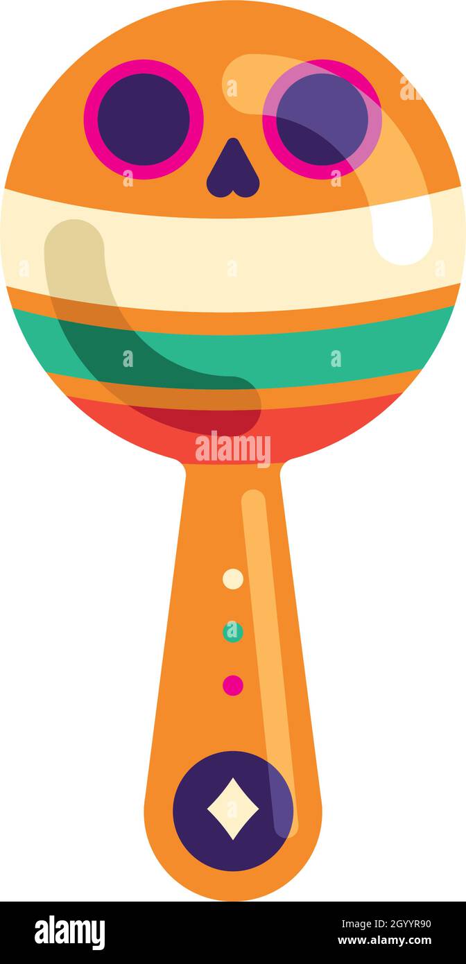 mexican maraca instrument traditional icon Stock Vector Image & Art - Alamy