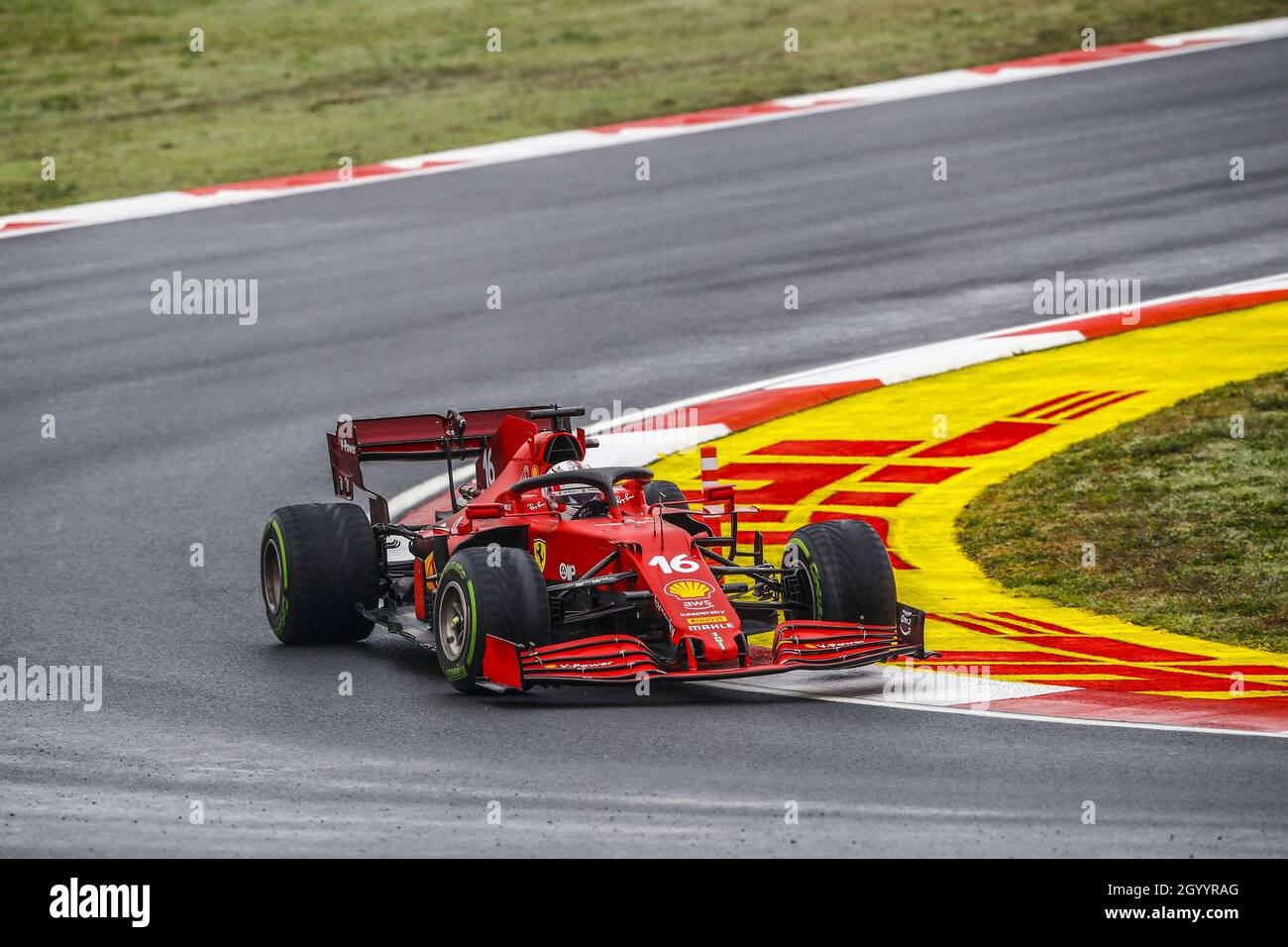 16 LECLERC Charles (mco), Scuderia Ferrari SF21, action during the Formula 1 Rolex Turkish Grand ...