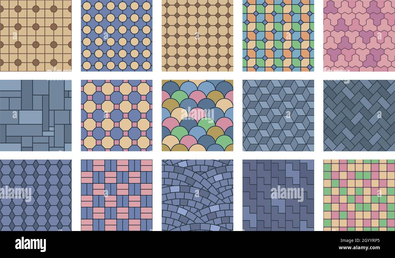 Pavement sidewalk footpath Cut Out Stock Images & Pictures - Alamy