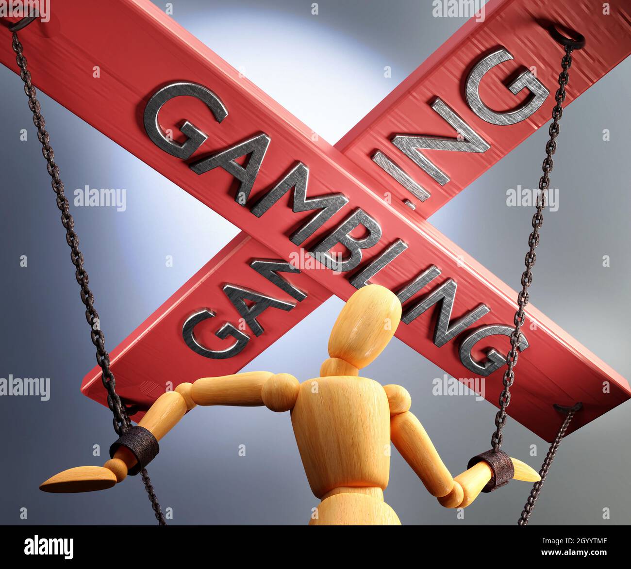 Gambling control, power, authority and manipulation symbolized by ...