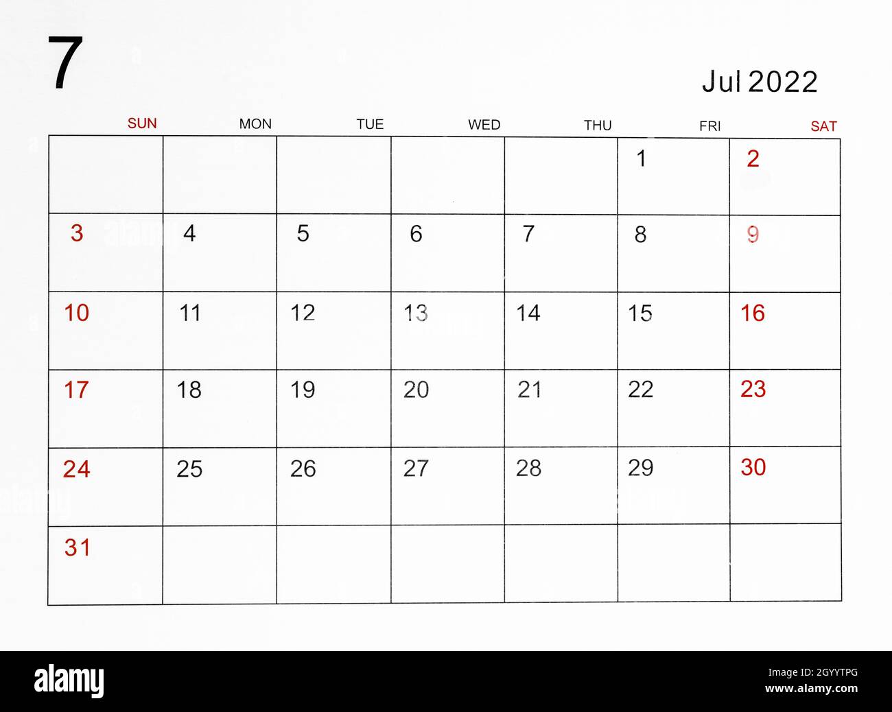 Wall calendar design template Cut Out Stock Images & Pictures - Alamy