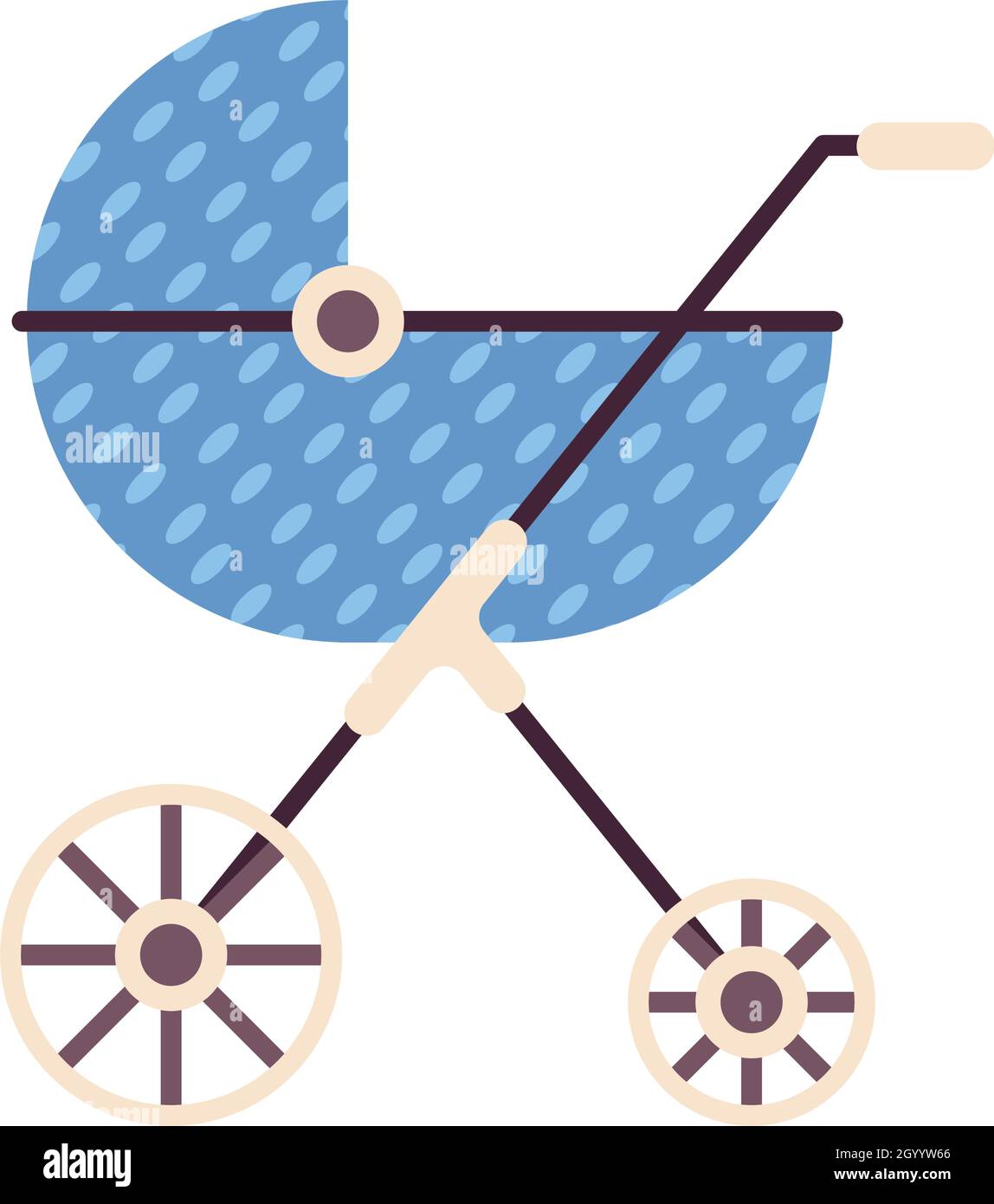 baby cart blue color icon Stock Vector Image & Art - Alamy