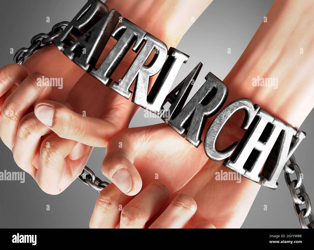 Patriarchy, social impact and its influence - a concept showing a ...