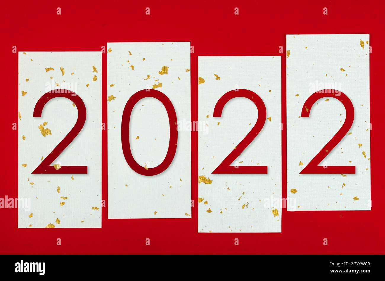 2022 typography design with red color hi-res stock photography and ...