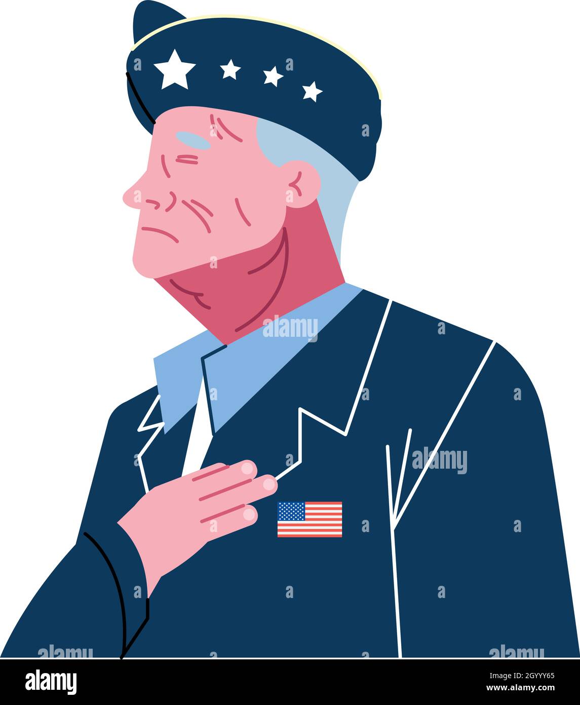 usa veteran with uniform character Stock Vector Image & Art - Alamy