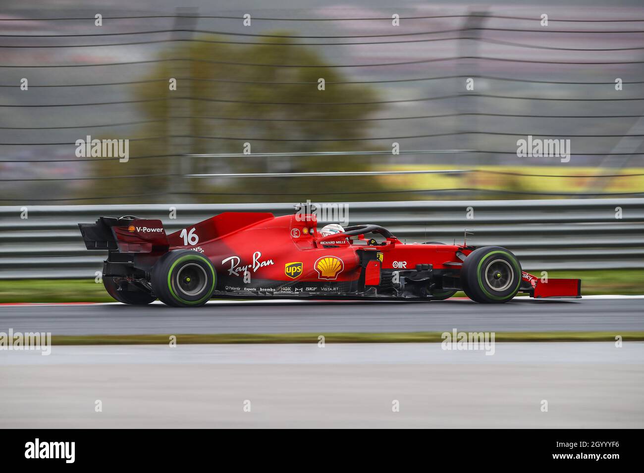 16 LECLERC Charles (mco), Scuderia Ferrari SF21, action during the Formula 1 Rolex Turkish Grand ...