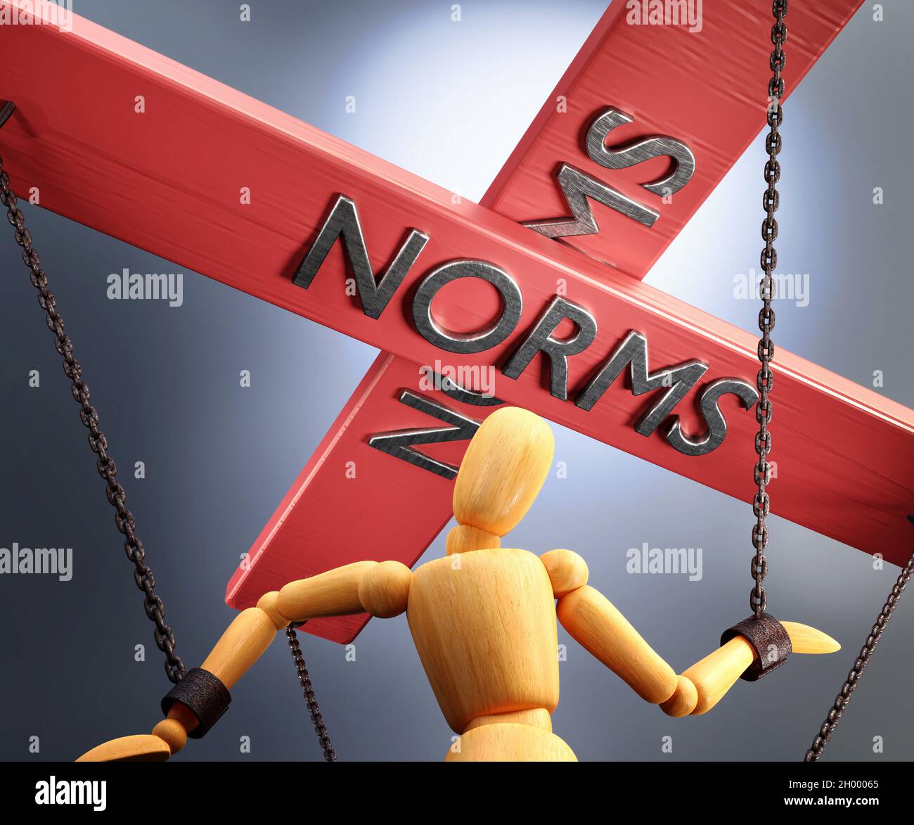 Norms control, power, authority and manipulation symbolized by control ...