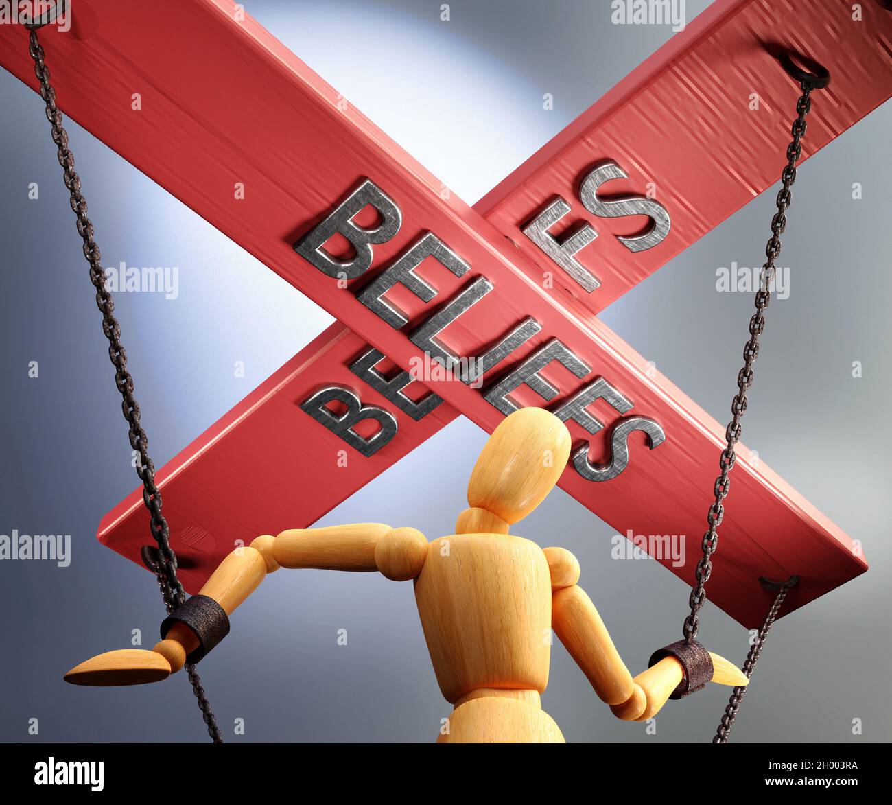 Beliefs control, power, authority and manipulation symbolized by ...