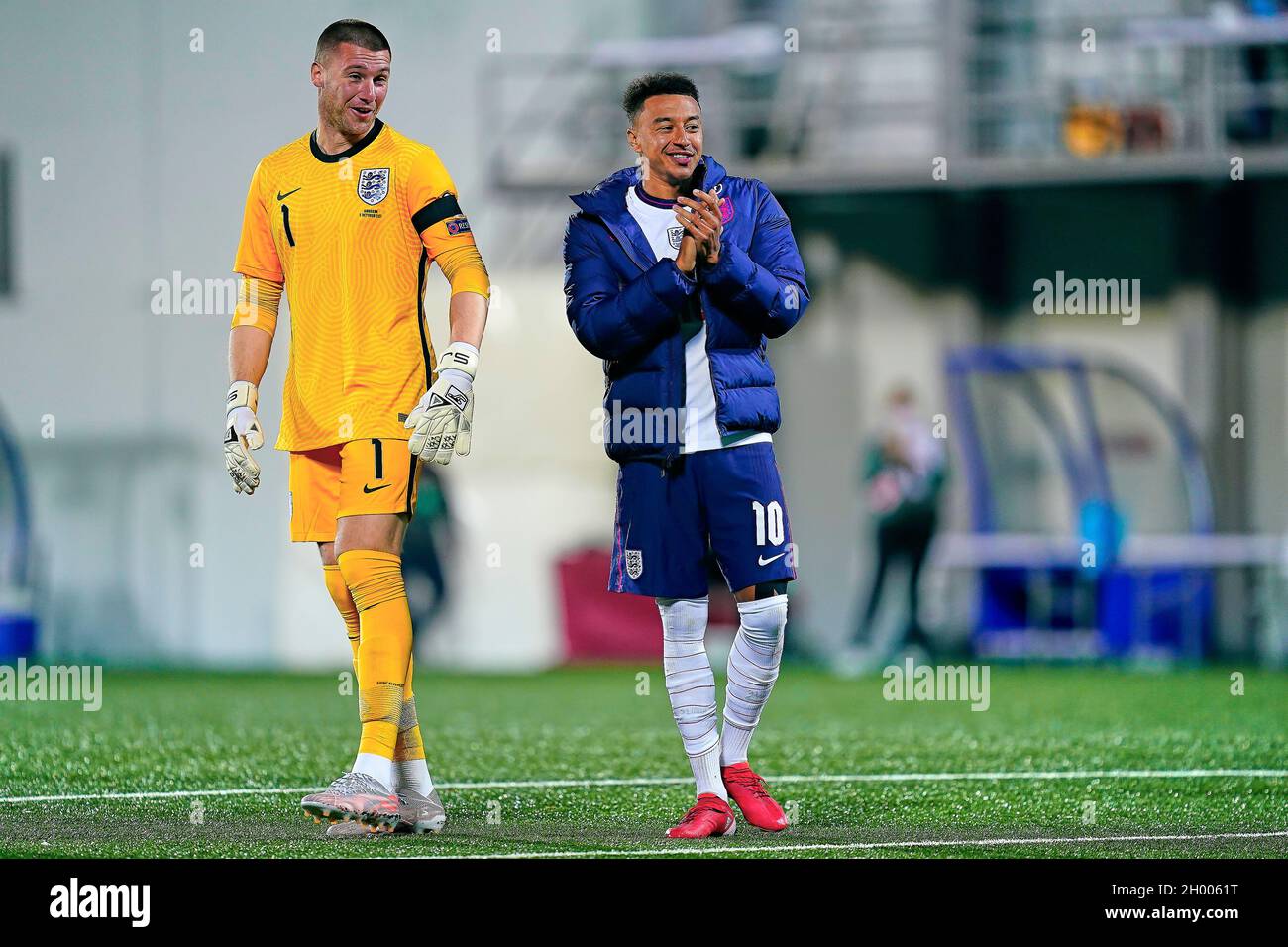 Sam Johnstone and Jesse Lingard of England (Photo by pressinphoto/Sipa ...