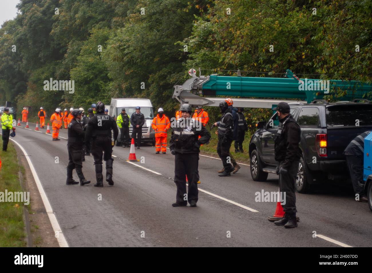 Winch assisted felling hi-res stock photography and images - Alamy