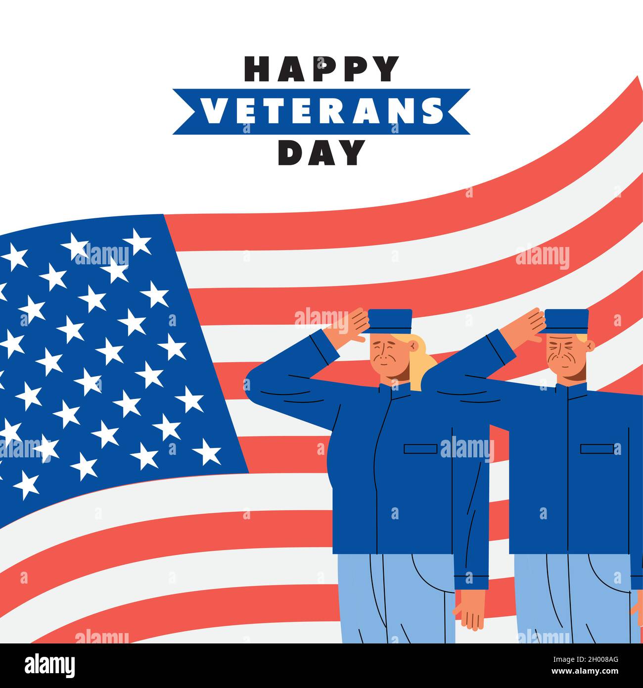 happy veterans day celebration poster Stock Vector Image & Art - Alamy