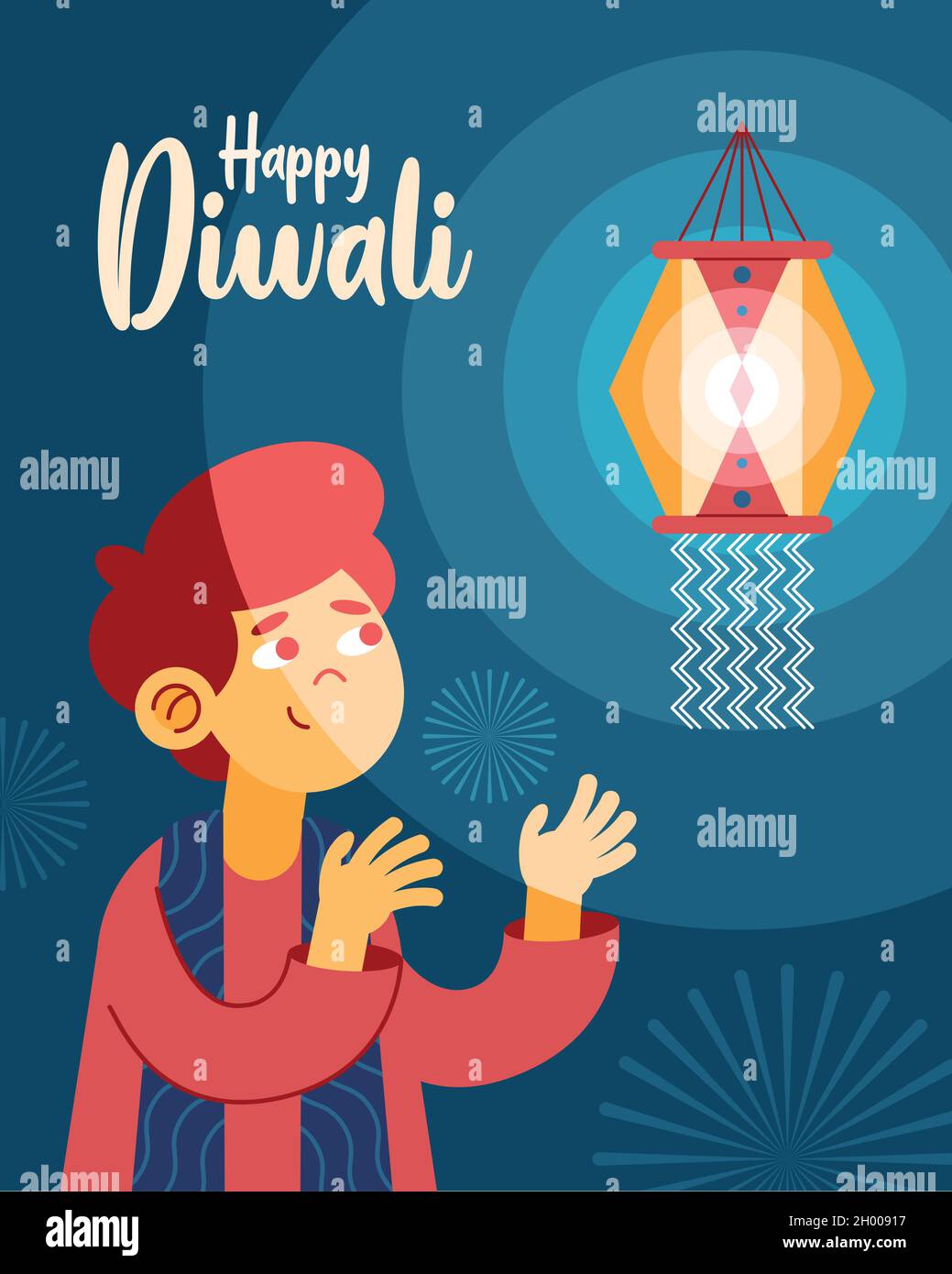 Diwali festival boy Stock Vector Images - Alamy