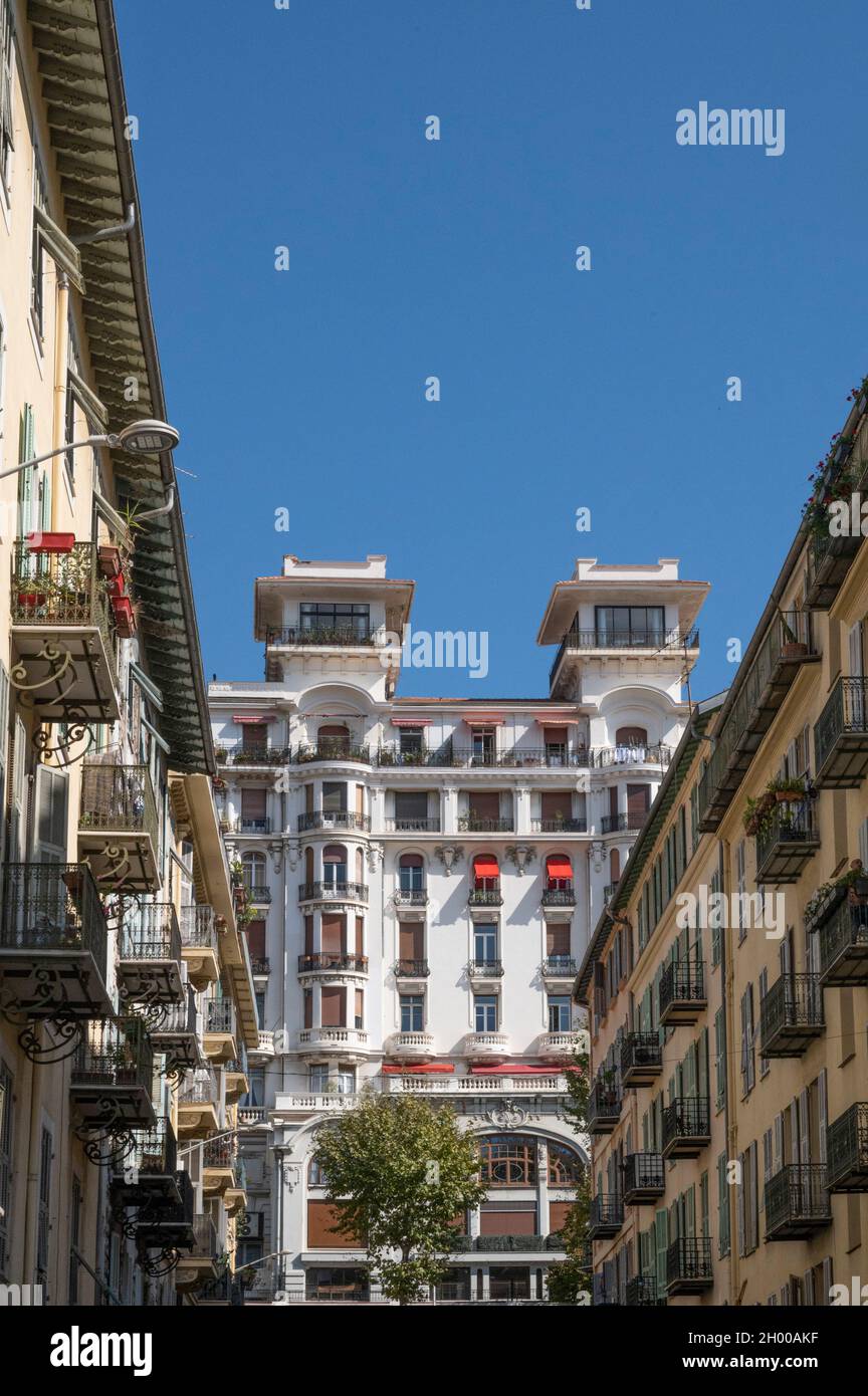 Typical architecture of Nice, France Stock Photo - Alamy
