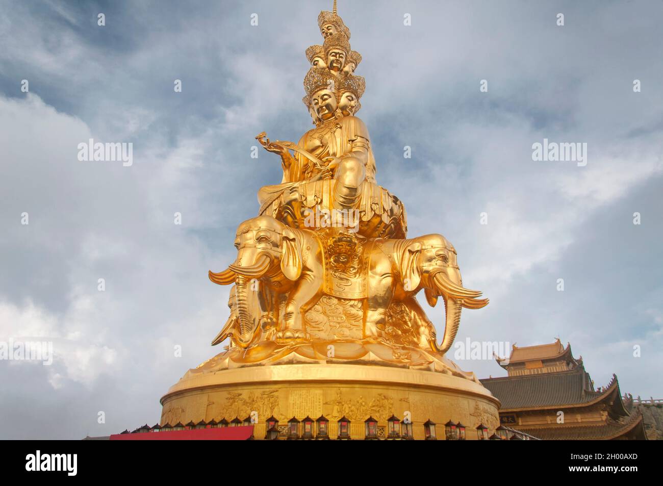 The landmark golden samantabhadra bodhisattva buddha statue on the ...