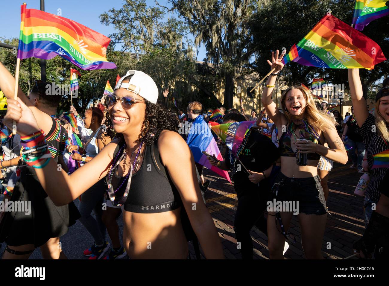 Participants of the Come Out With Pride Festival and Parade in downtown ...