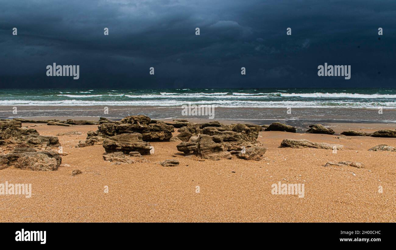 Florida storm beach erosion hi-res stock photography and images - Alamy