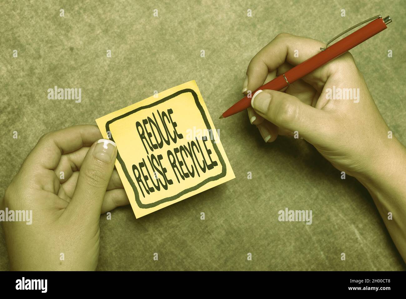 Writing displaying text Reduce Reuse Recycle. Word for ...