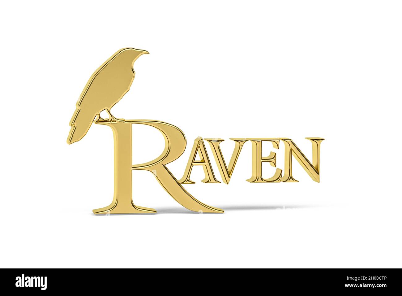 Ravens illustration 3d hi-res stock photography and images - Alamy