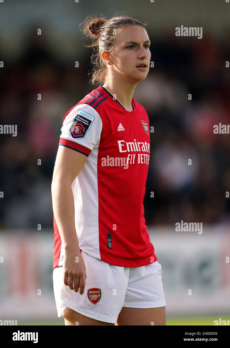 Arsenal Women's Lotte Wubben-Moy in action during the FA Women's Super ...