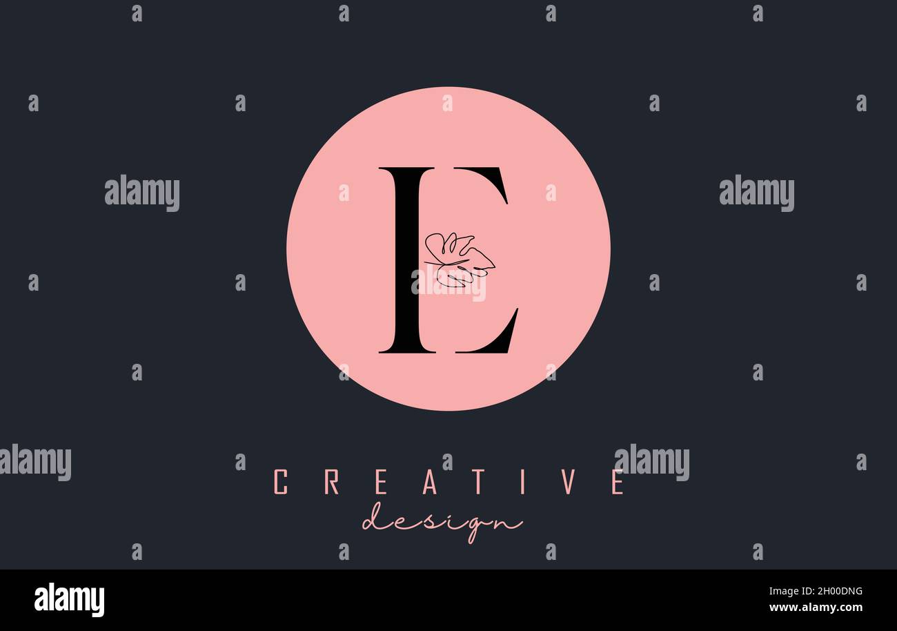 Letter e drawing Stock Vector Images - Alamy