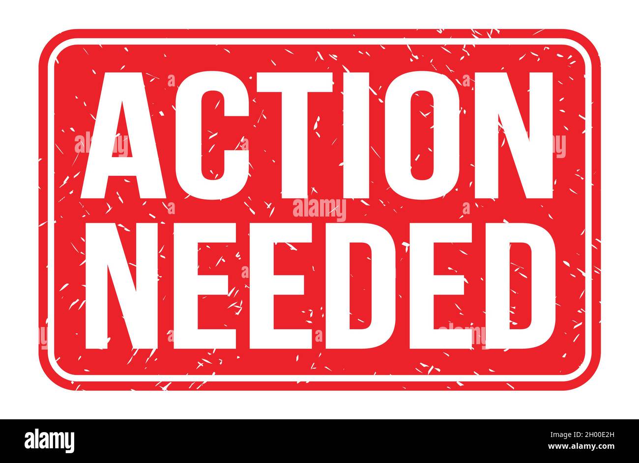 Action needed stamp hi-res stock photography and images - Alamy