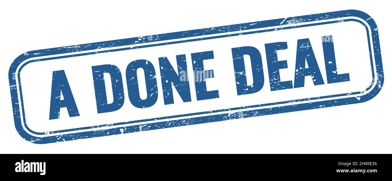 A done deal stamp Cut Out Stock Images & Pictures - Alamy