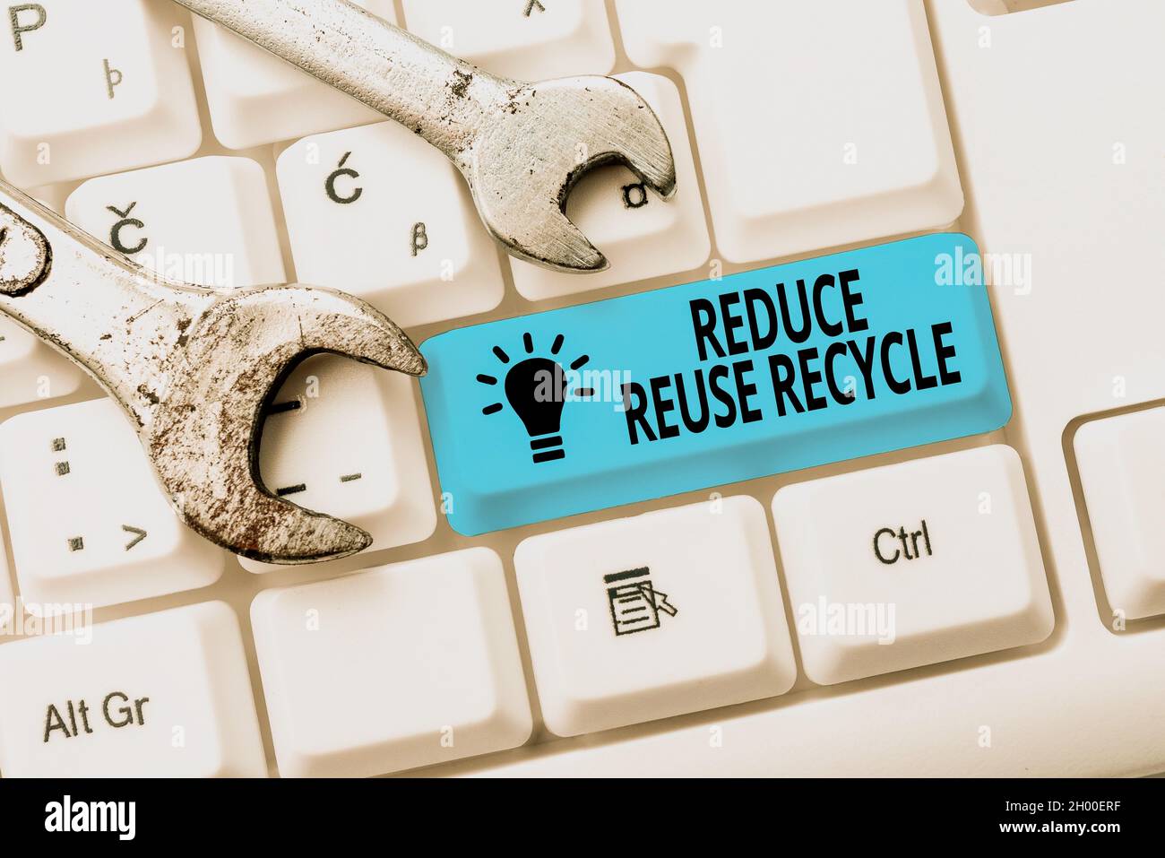 Writing displaying text Reduce Reuse Recycle. Business approach ...